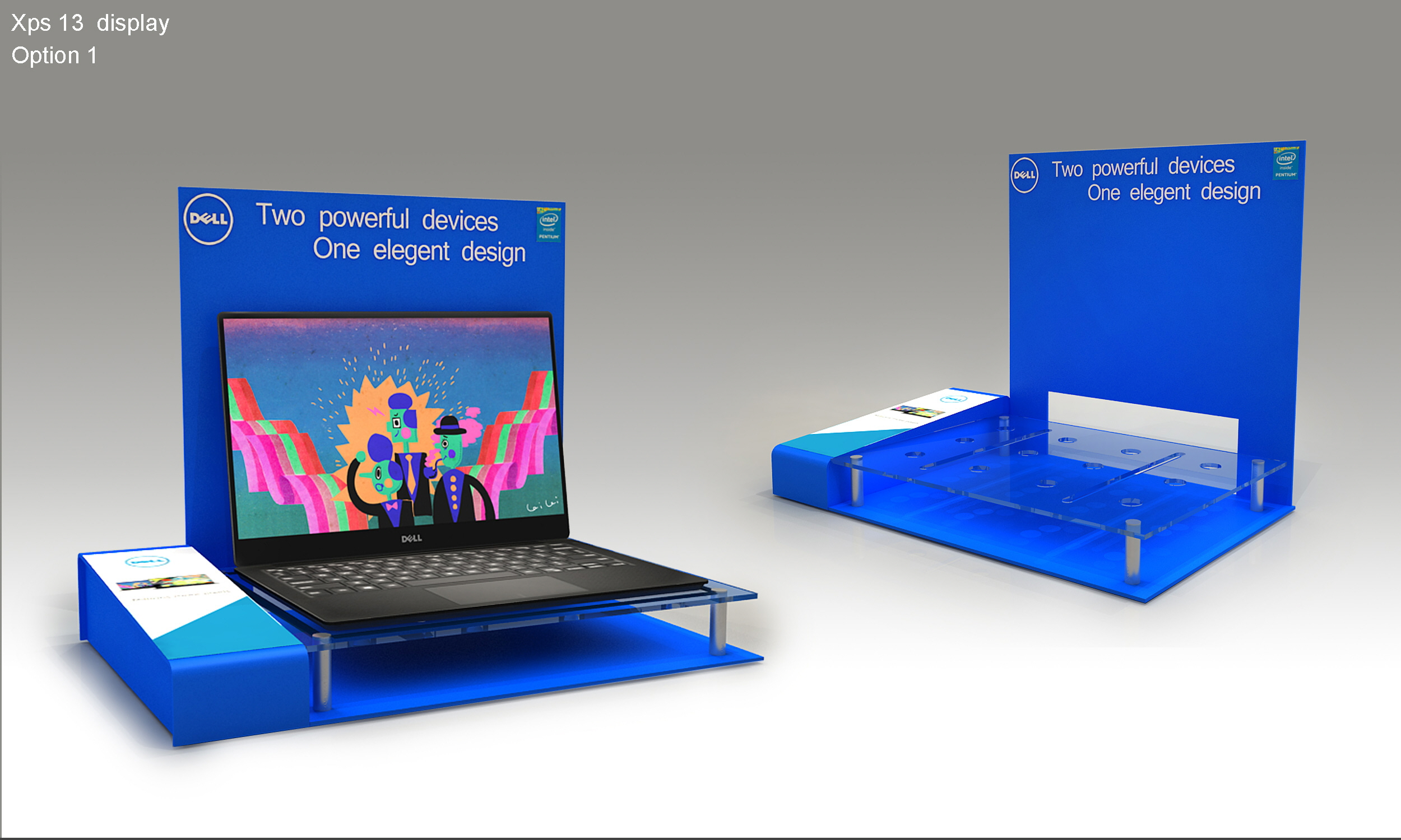Dell product display showcase _Laptop Stand by Firdaus Nawawi at ...