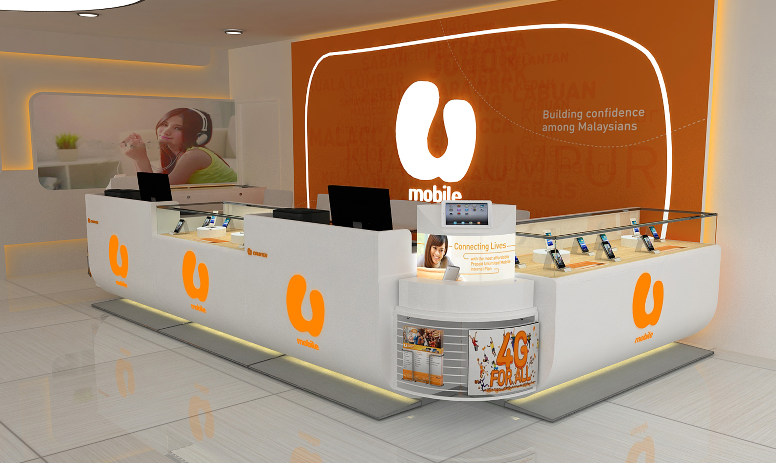 Umobile Telco re-brands furniture and concept store by Firdaus Nawawi ...