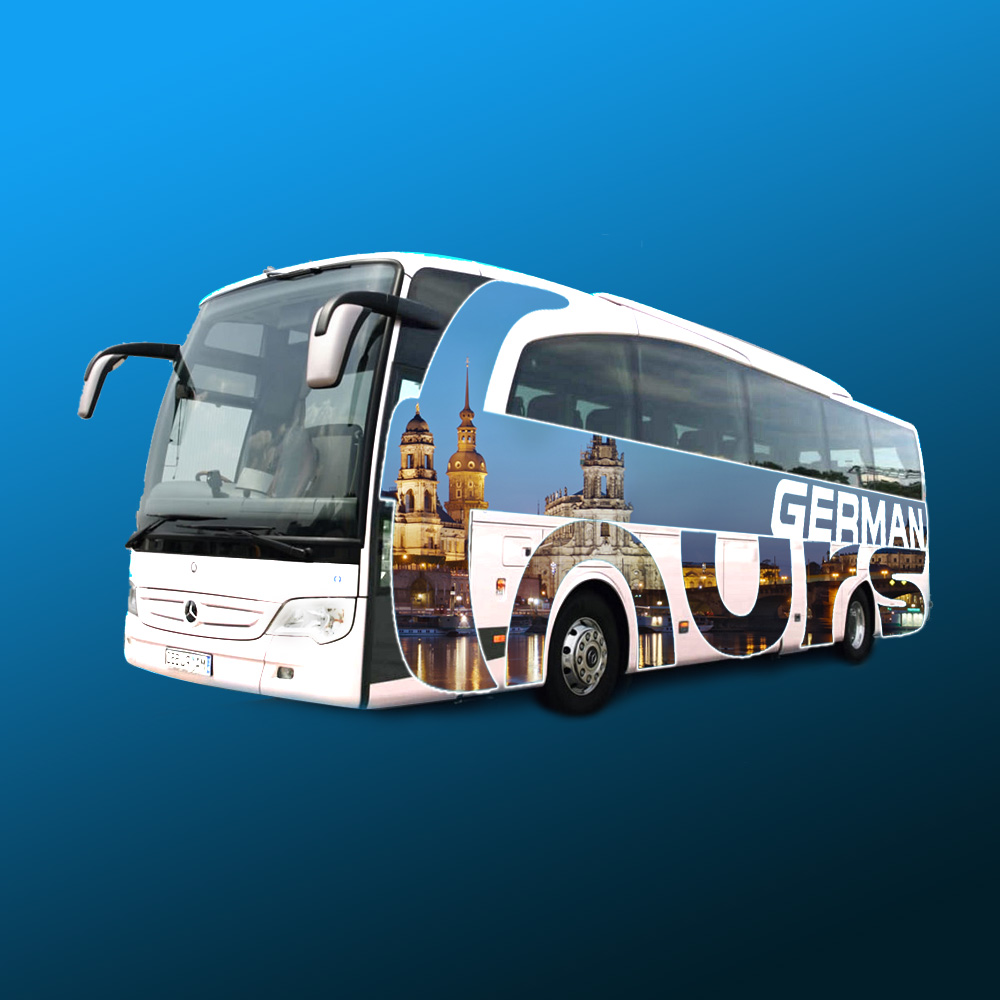 German Tours Logo & Bus Advertising by Luka Balić at Coroflot.com
