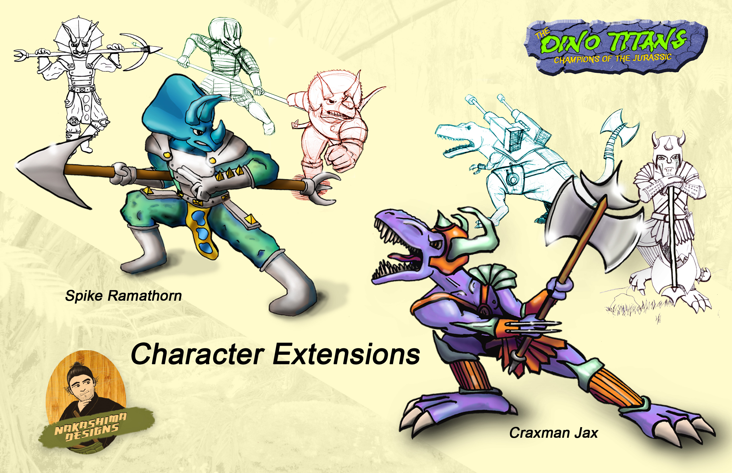 Dino Titans by Joe Nakashima at Coroflot.com