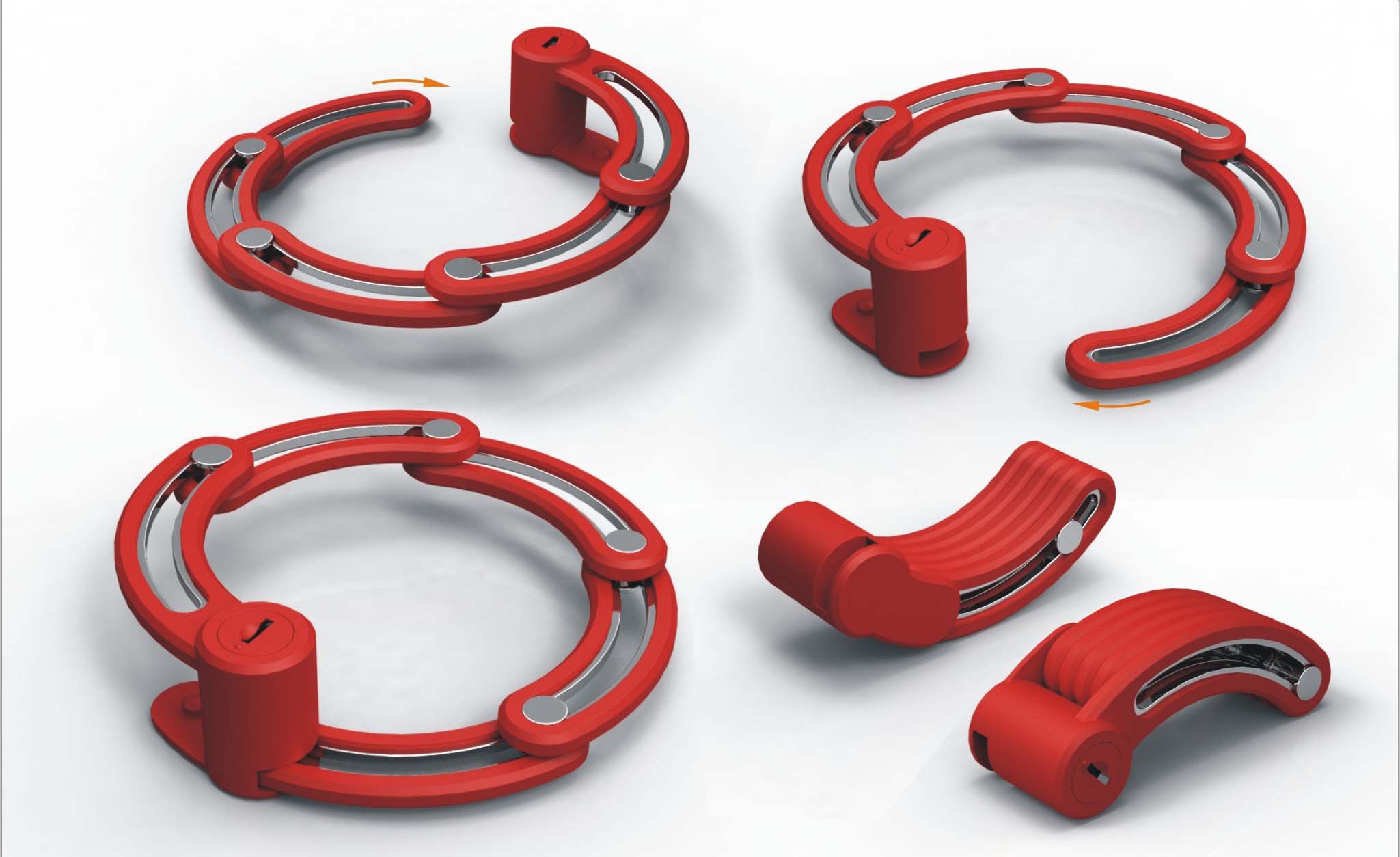 Mini joint locks by Lynn (Mei Ling) Cheung at Coroflot.com