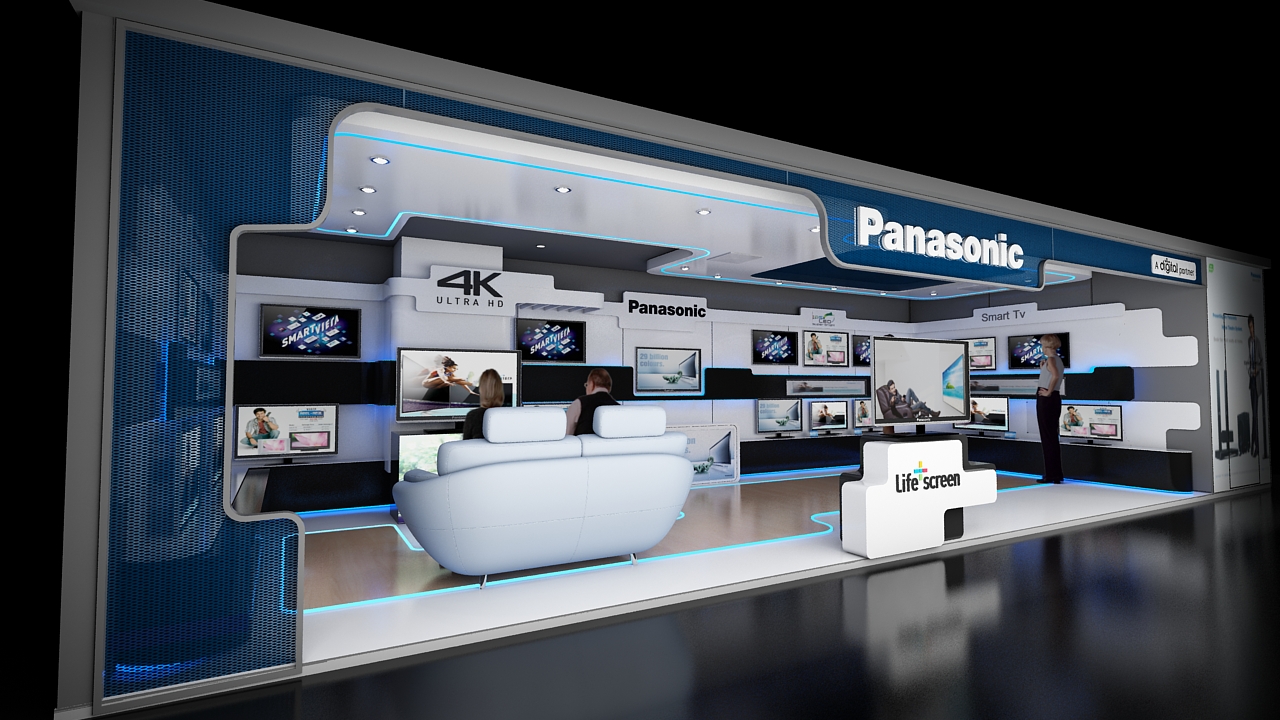 panasonic tv showroom by Rajan Priyadarshi Rathore at Coroflot.com
