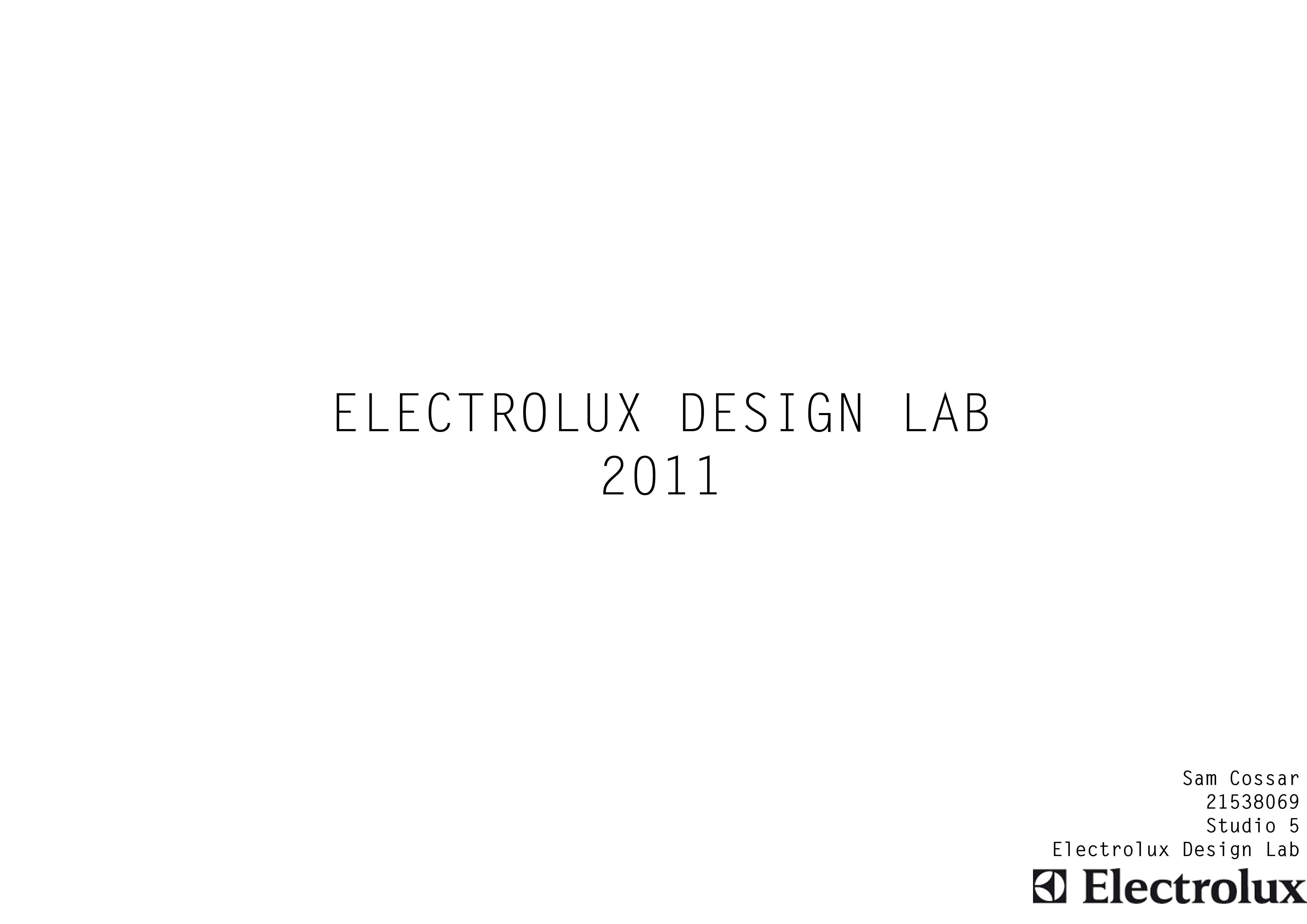 Electrolux eBox by Sam Cossar at Coroflot.com