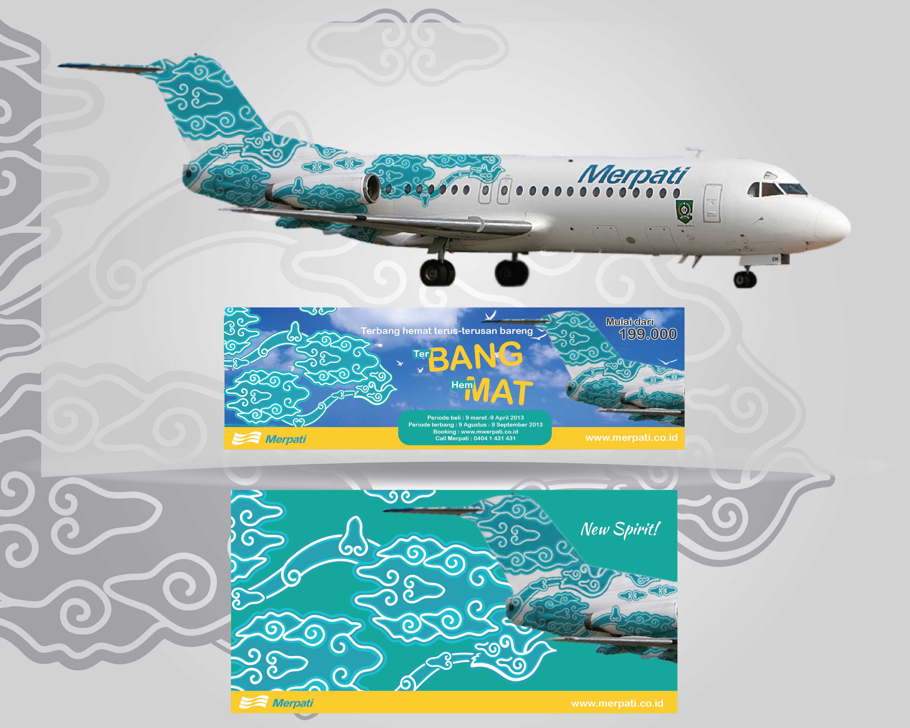 Supergraphic "Merpati Airlines Identity" by dimas bagus isyudono at ...