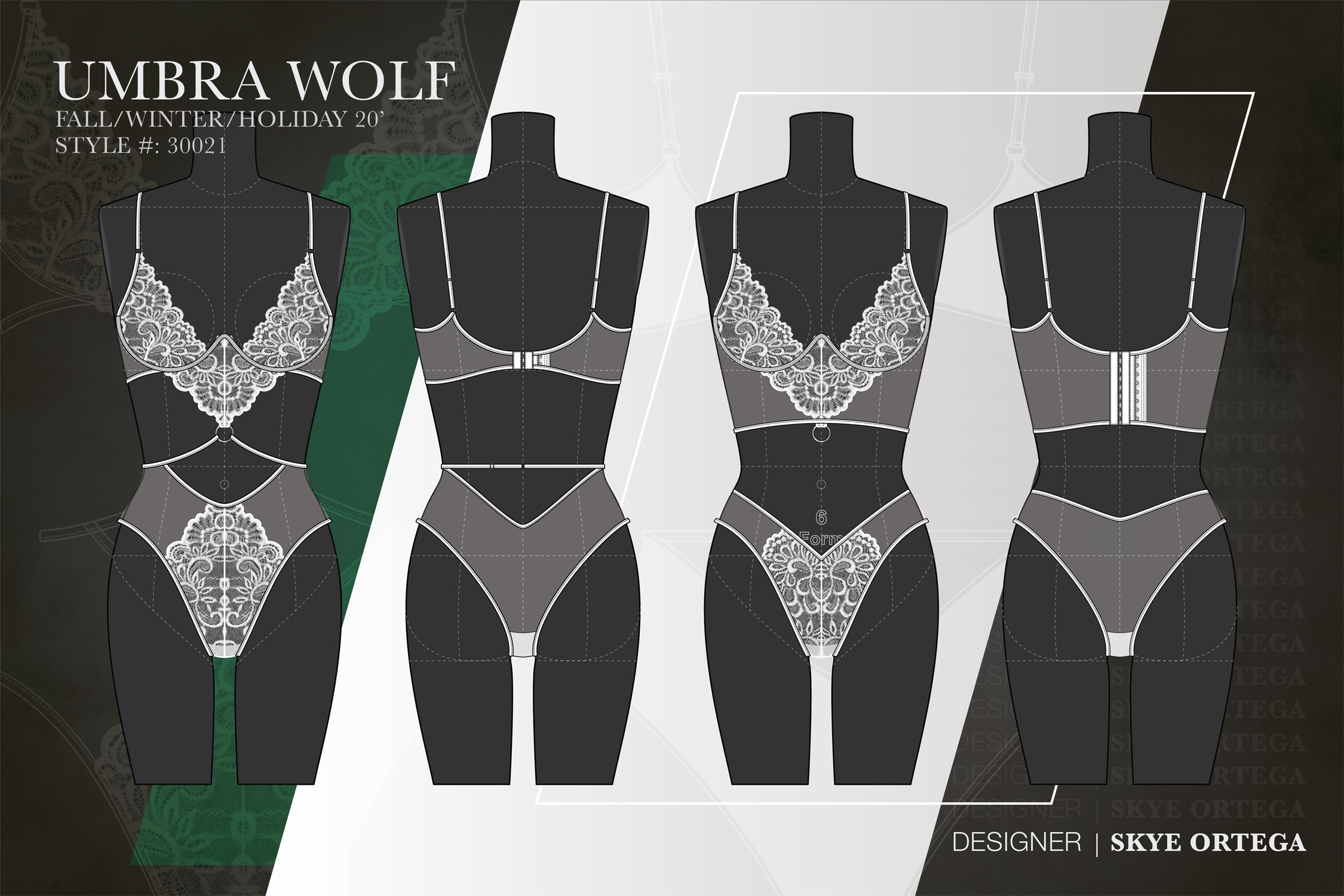 Lingerie | Umbra Wolf by Skye Ortega at Coroflot.com