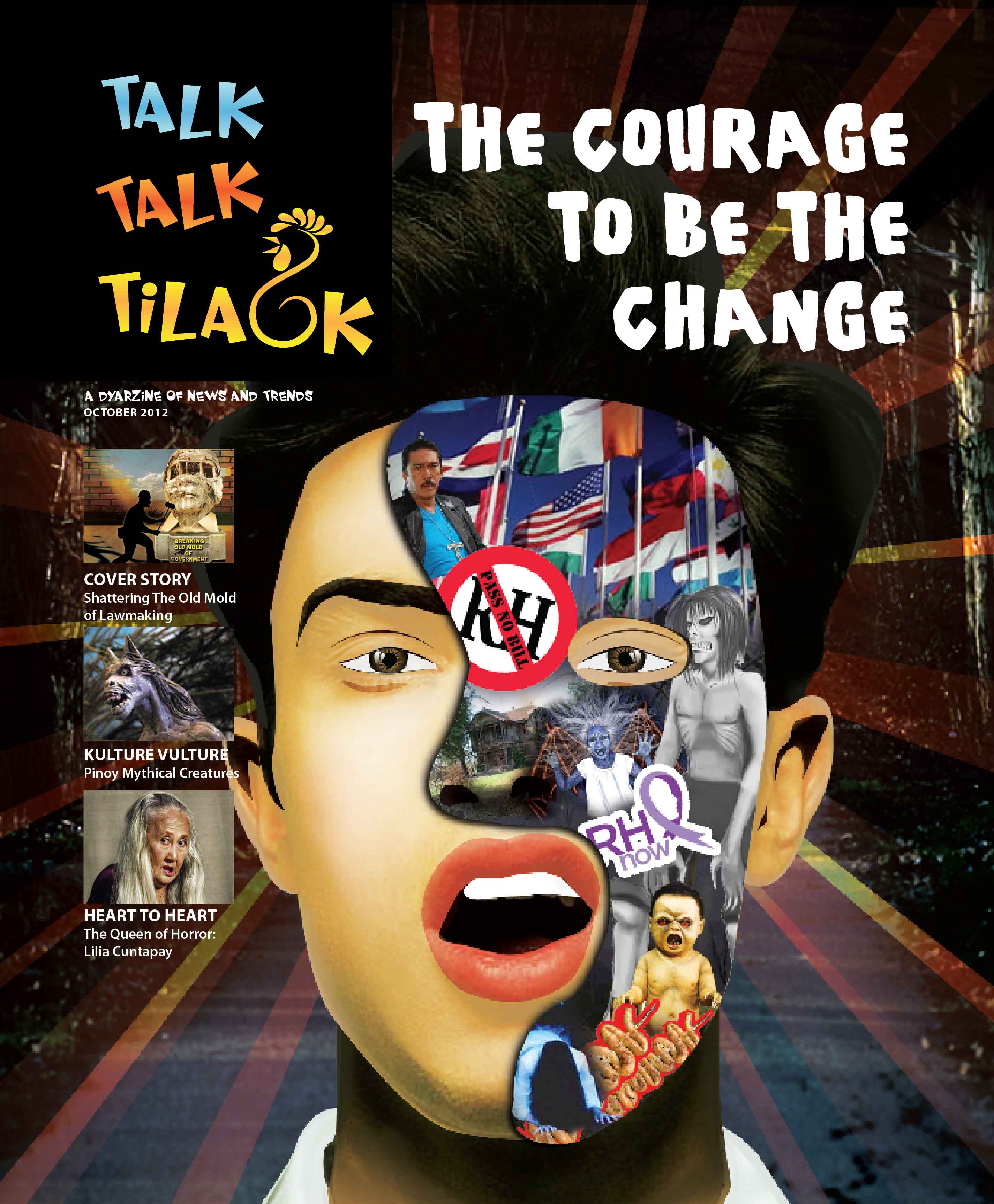 Talk talk Tilaok Magazine Covers by Nerissa Jalique at Coroflot.com