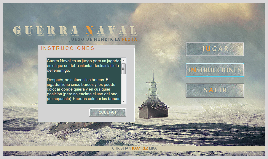 Juego Guerra Naval Visual C# by Christian Ramírez at Coroflot.com