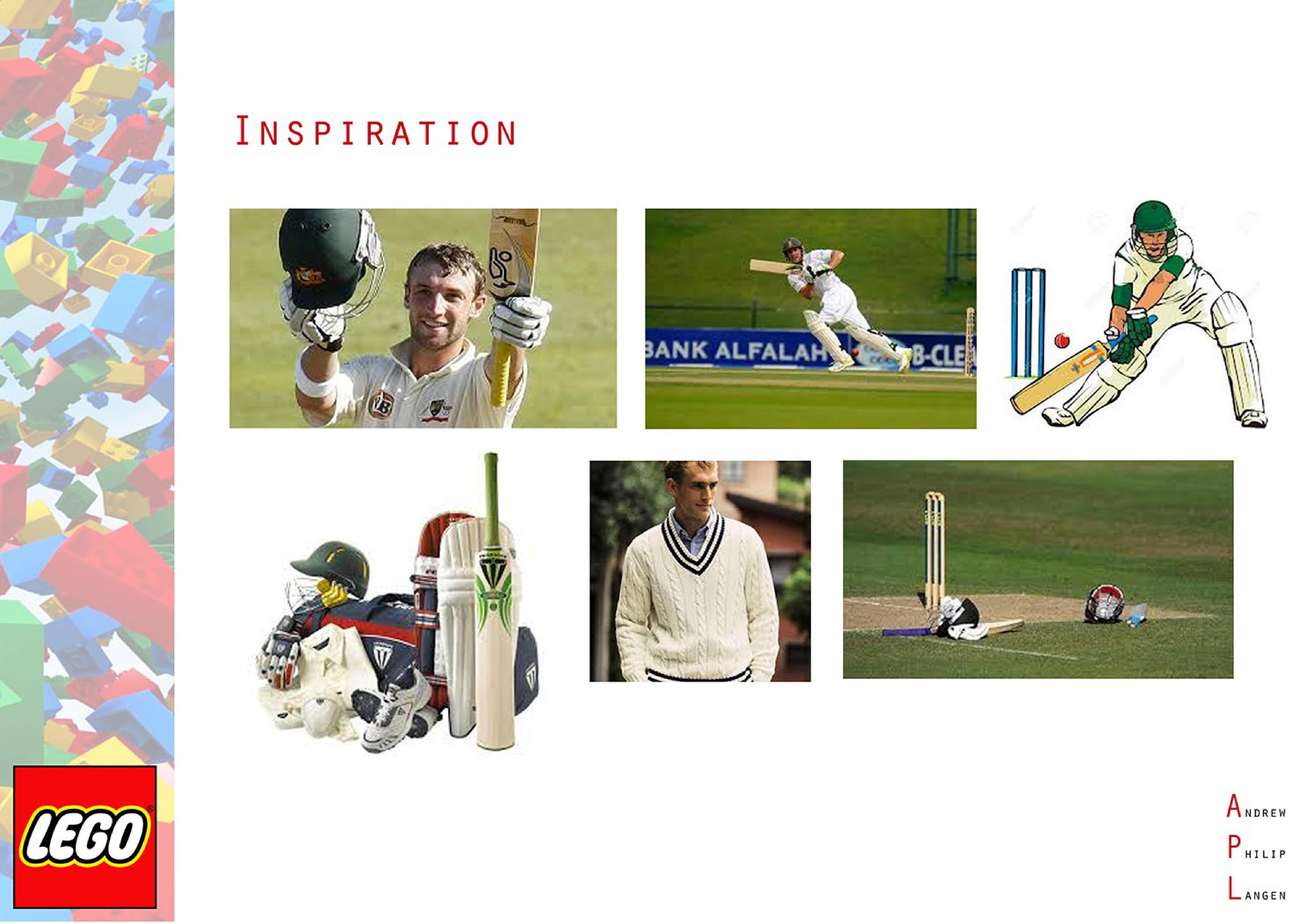 Lego Minifigure Cricketer by Andrew Langen at Coroflot.com