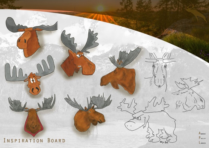 Moose Head Clay Model by Andrew Langen at Coroflot.com