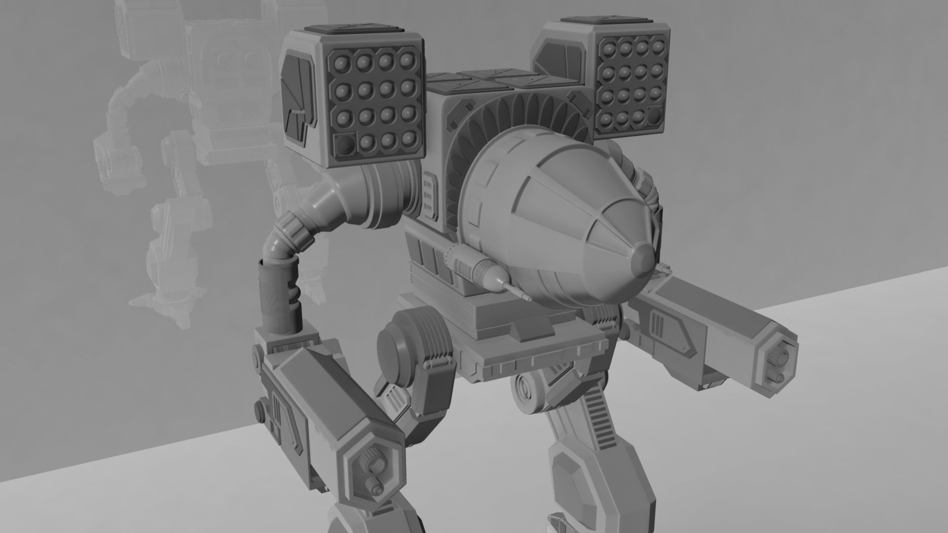 3D Model - "Mad Cat" Mech by Eric Cho at Coroflot.com