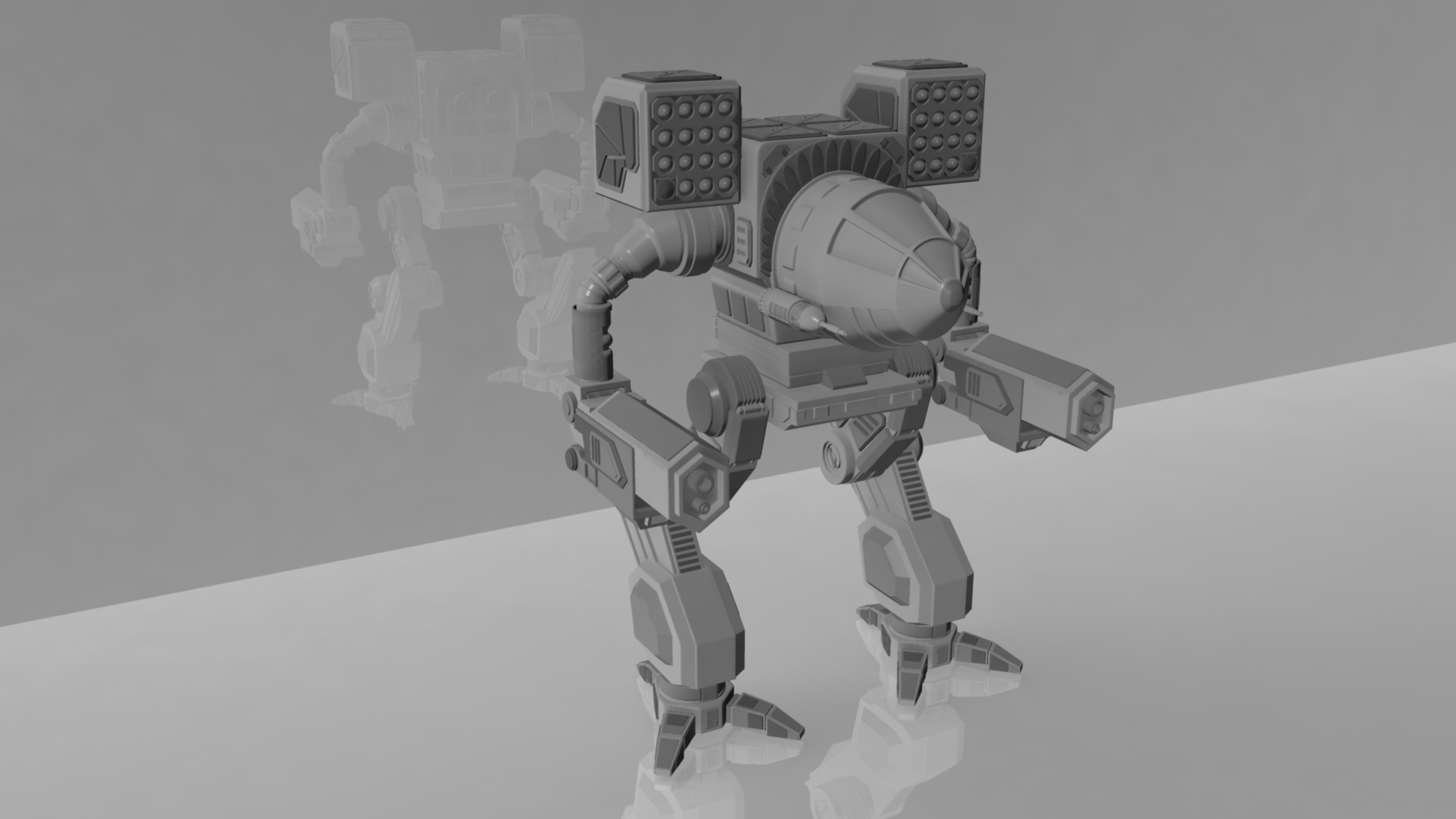3D Model - "Mad Cat" Mech by Eric Cho at Coroflot.com
