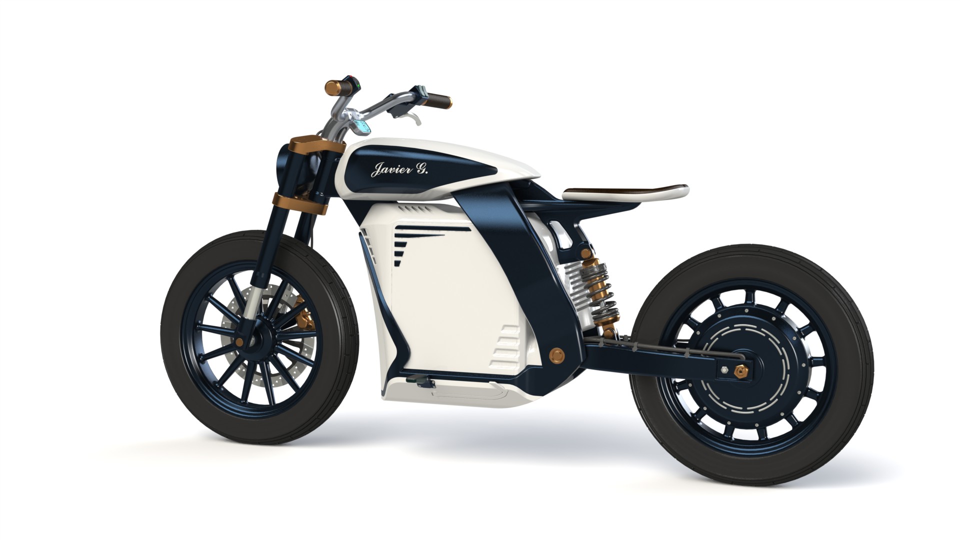 Electric motorcycle design by Javier Gutierrez at Coroflot.com