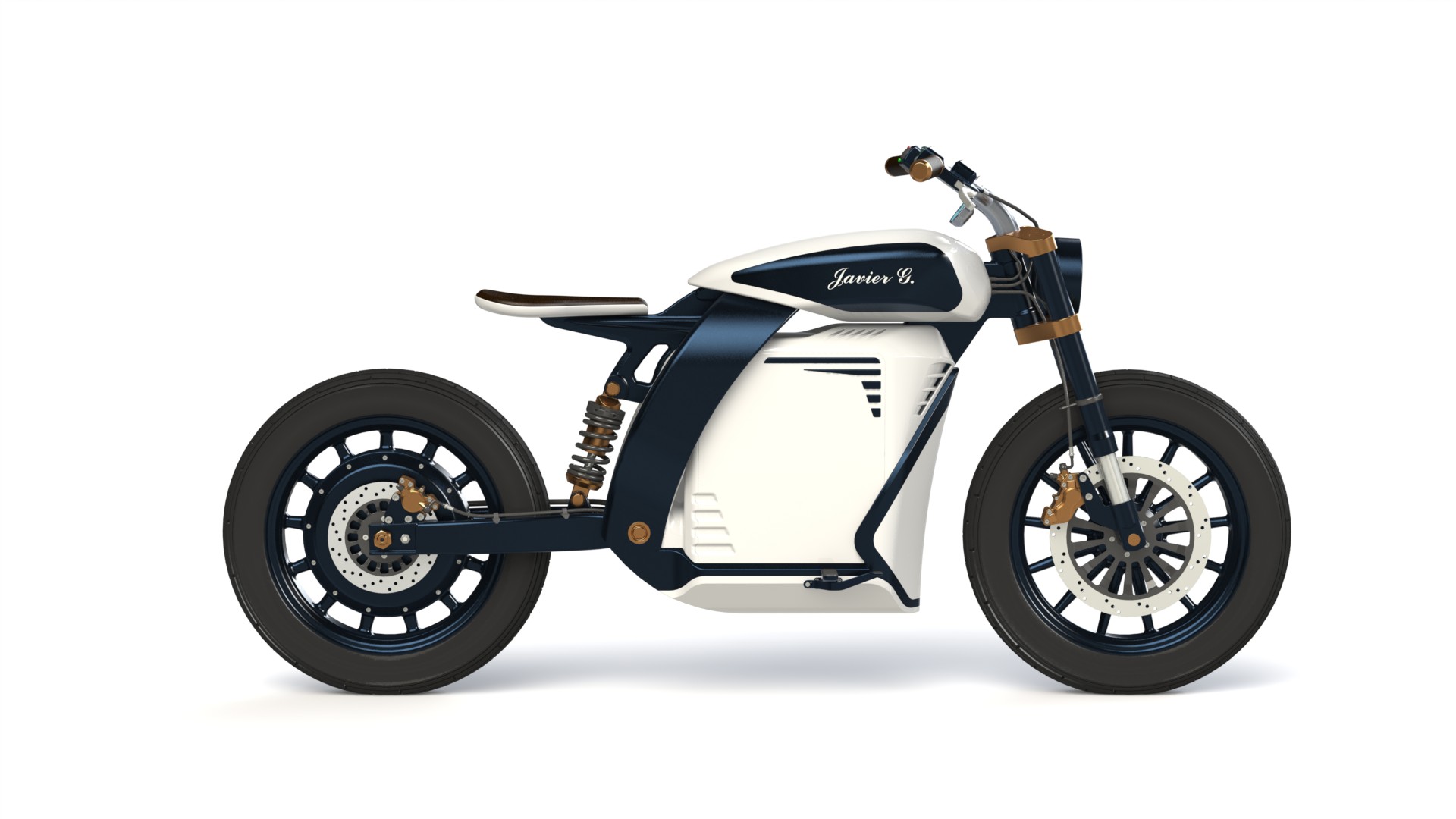 Electric motorcycle design by Javier Gutierrez at Coroflot.com