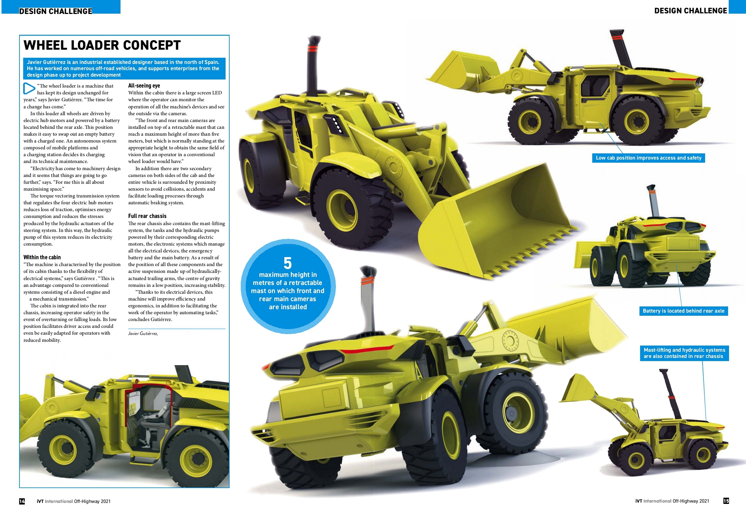 Wheel loader concept by Javier Gutierrez at Coroflot.com