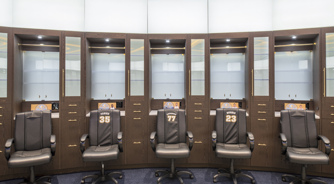 Denver Nuggets Locker Room by Jessica Irons at Coroflot.com