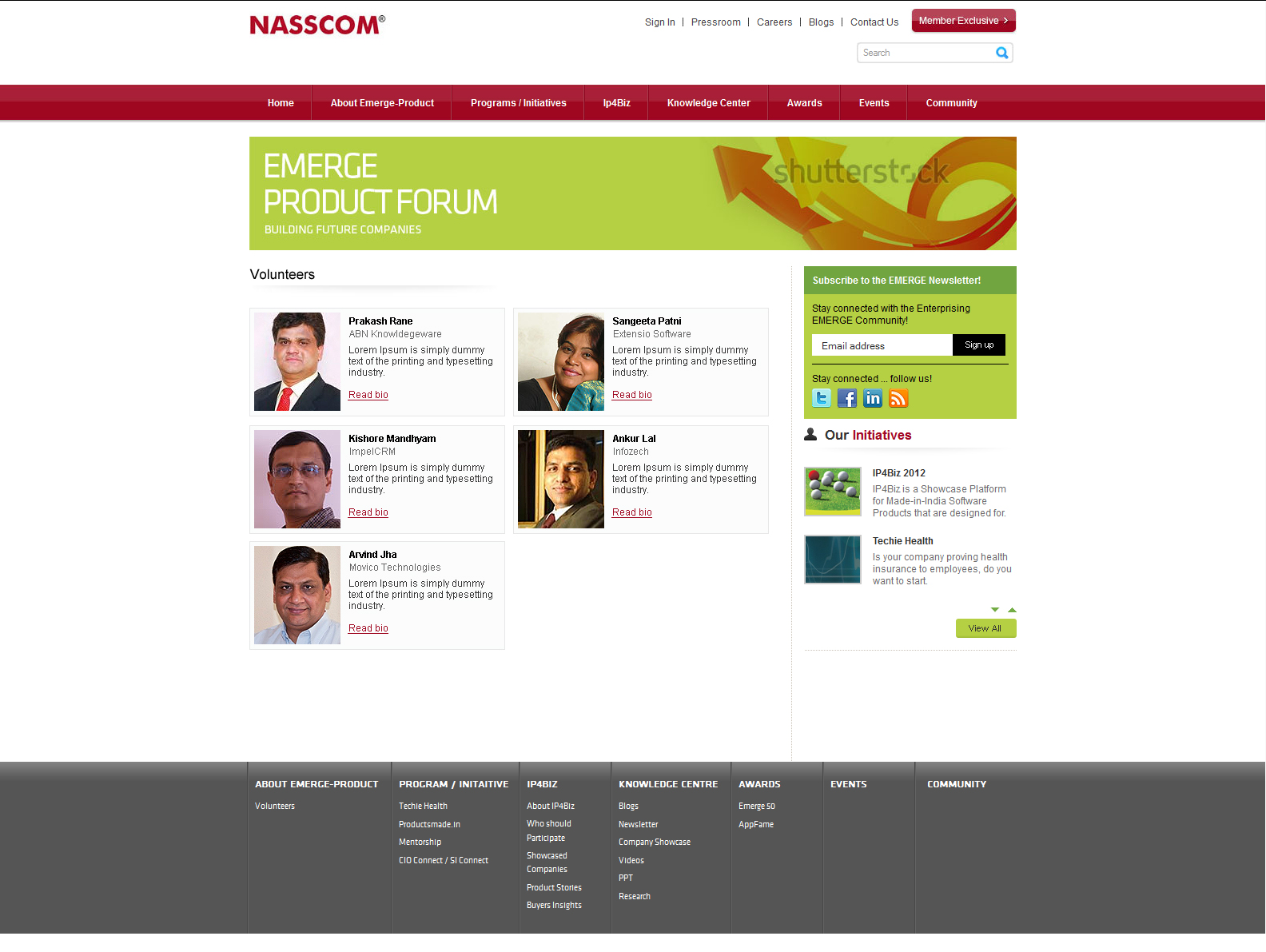 NASSCOM - Layouts by Sumit Kumar at Coroflot.com