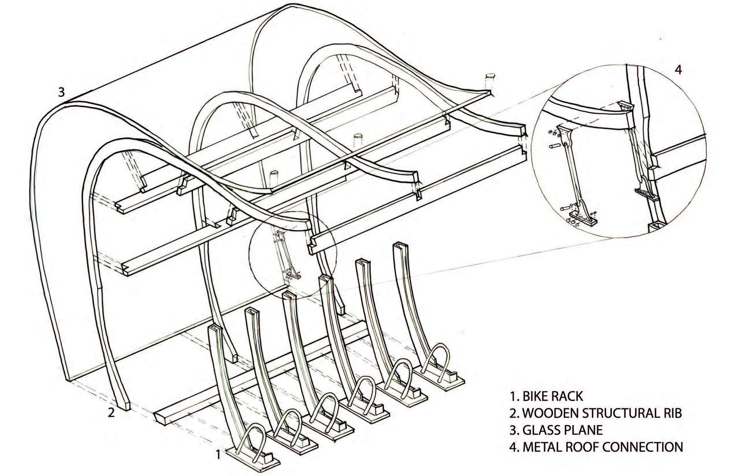 Bike Storage Pavilion by Elizabeth Webb at Coroflot.com