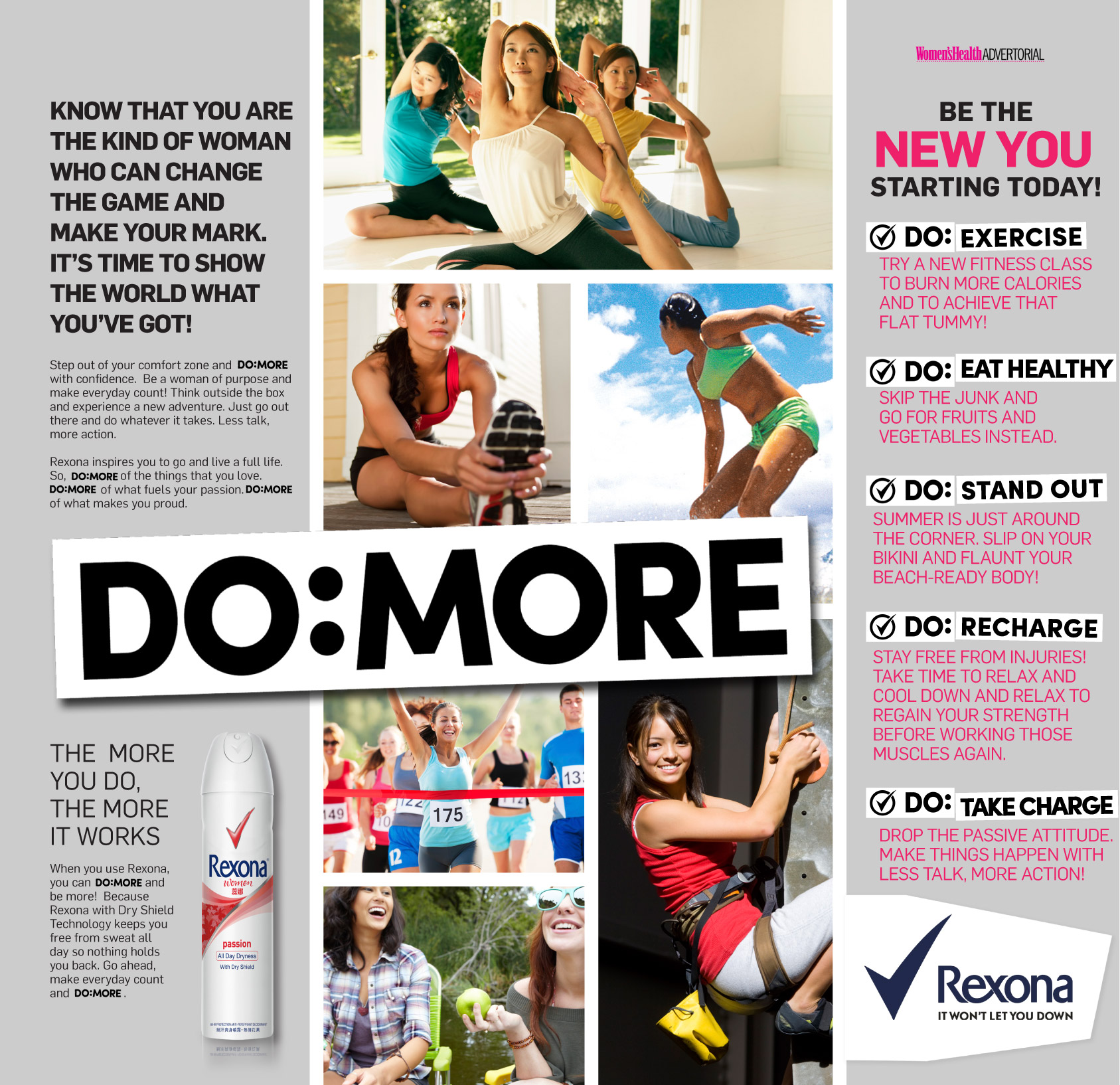 REXONA Special Execution Advertorial by Cindy Dy at Coroflot.com
