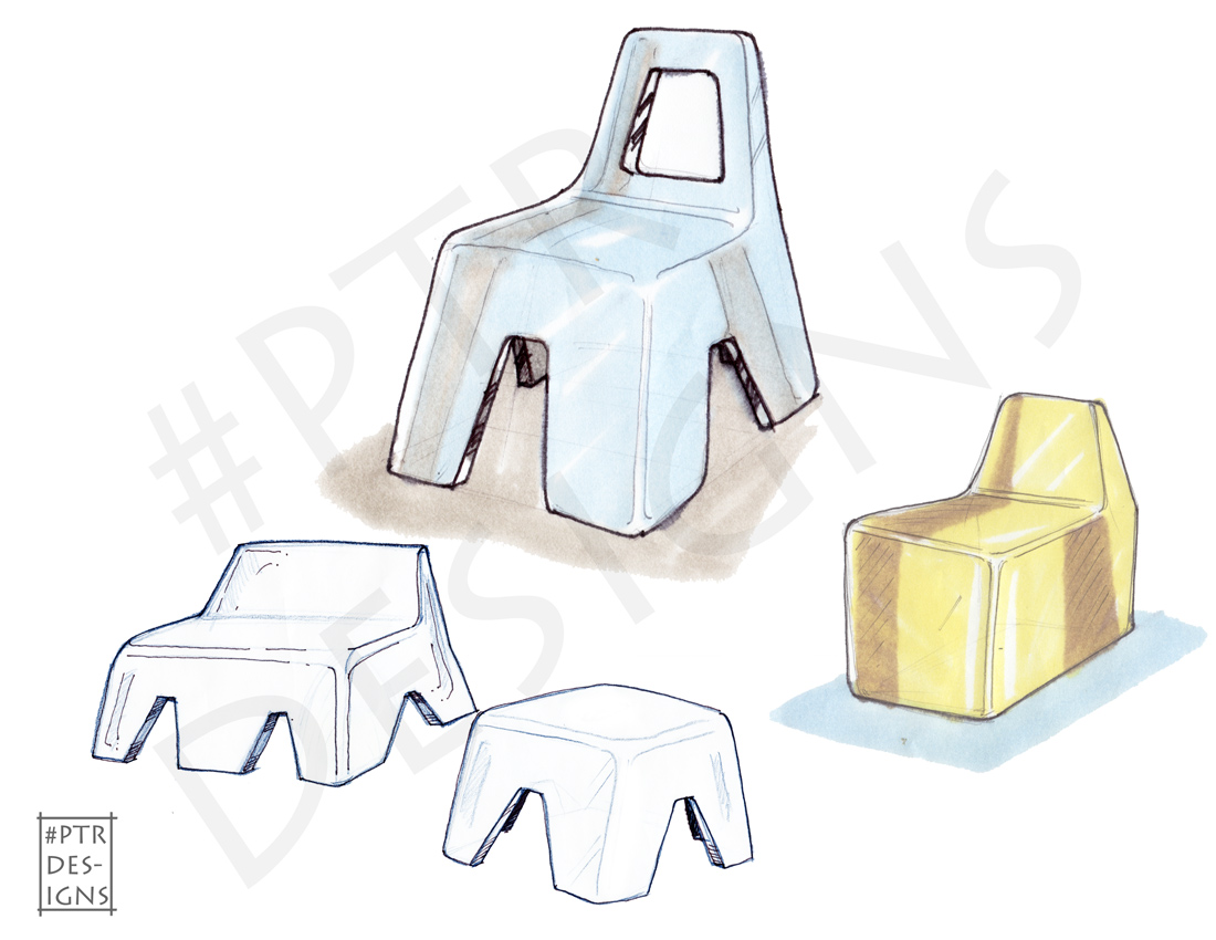 PTR Design Furniture Studies by Peter Ragonetti at Coroflot.com