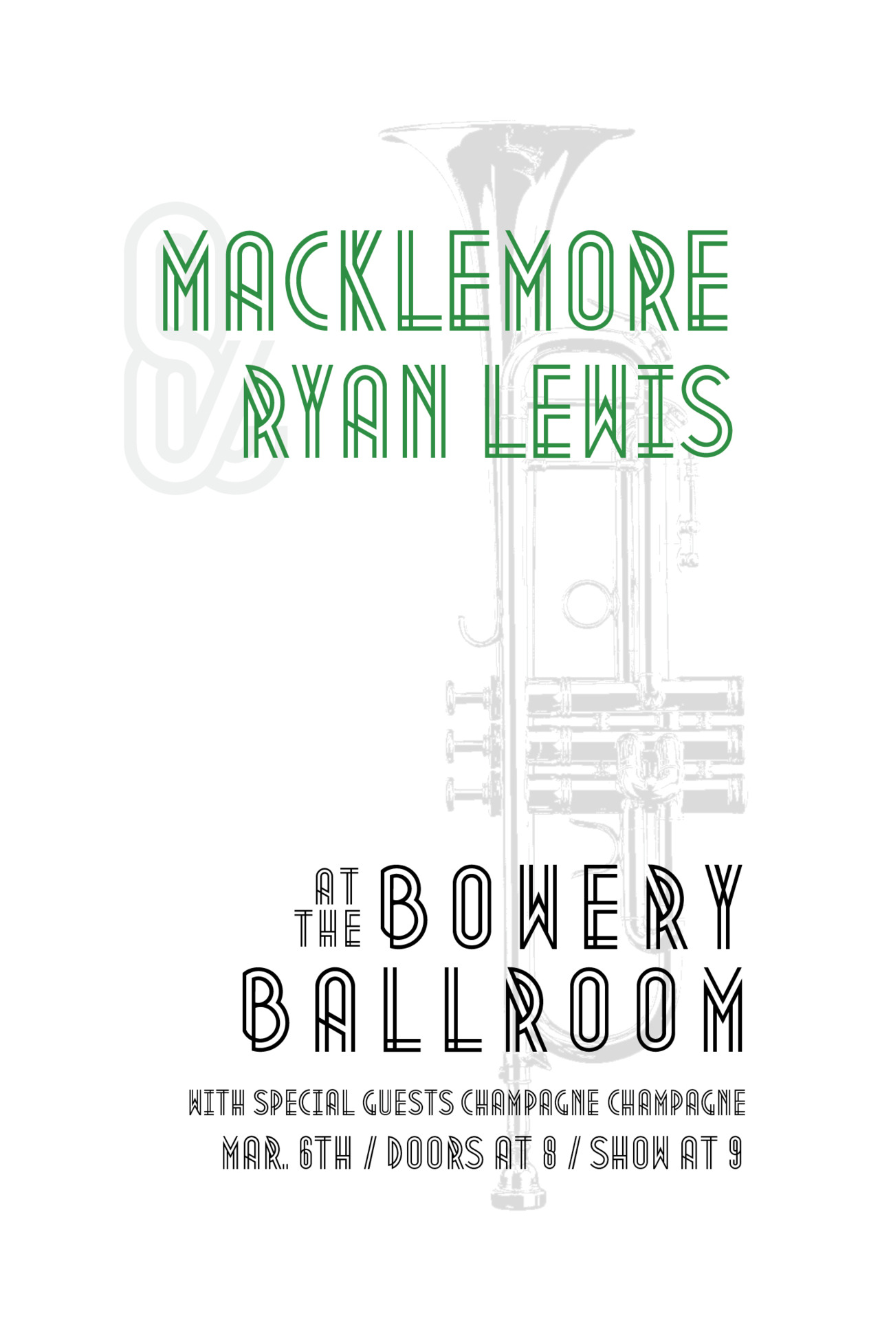 Macklemore Concert Poster by Alex Delany at Coroflot.com
