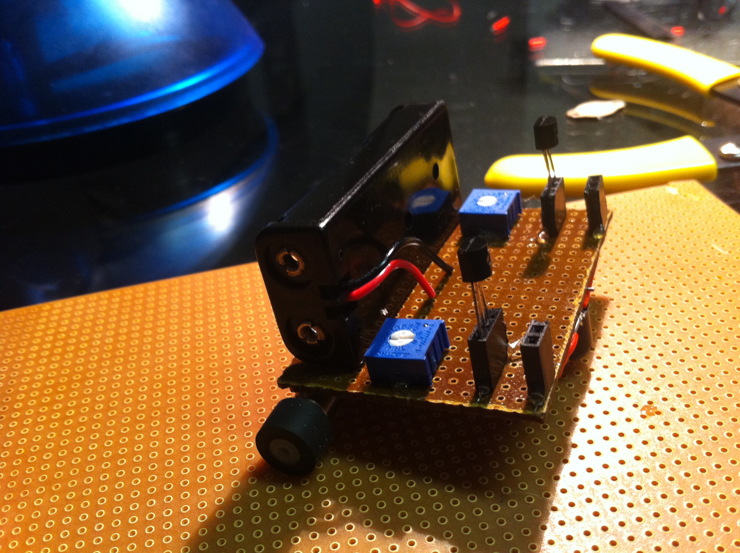 Photovore (Light following robot) by Dominic Bola at Coroflot.com