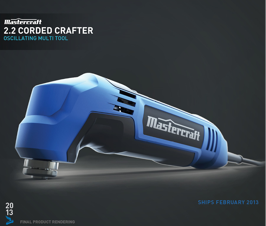Mastercraft Oscillating Multitool by Colin Bloemendaal at Coroflot.com