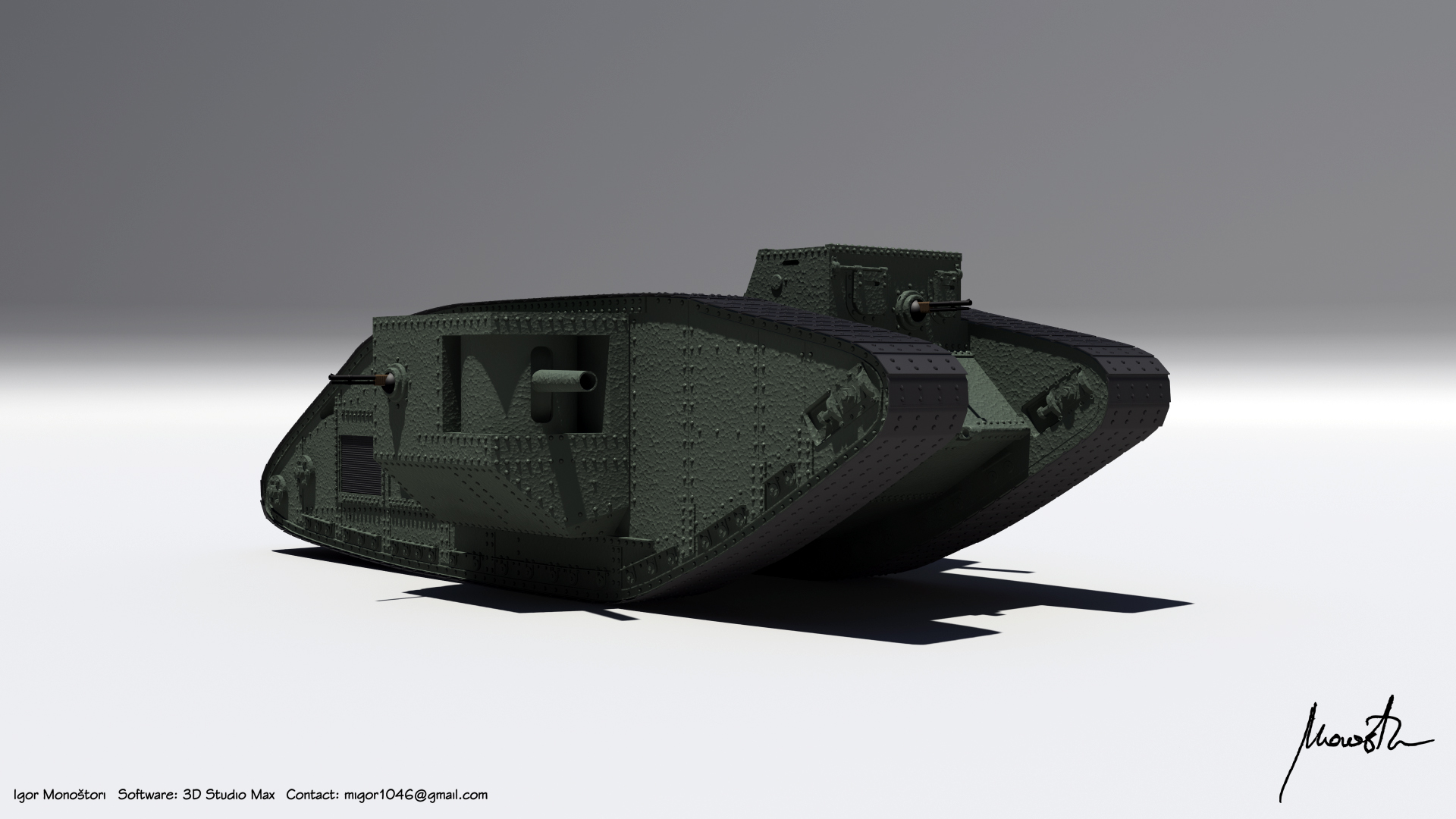 Mark V Tank by Igor Monoštori at Coroflot.com