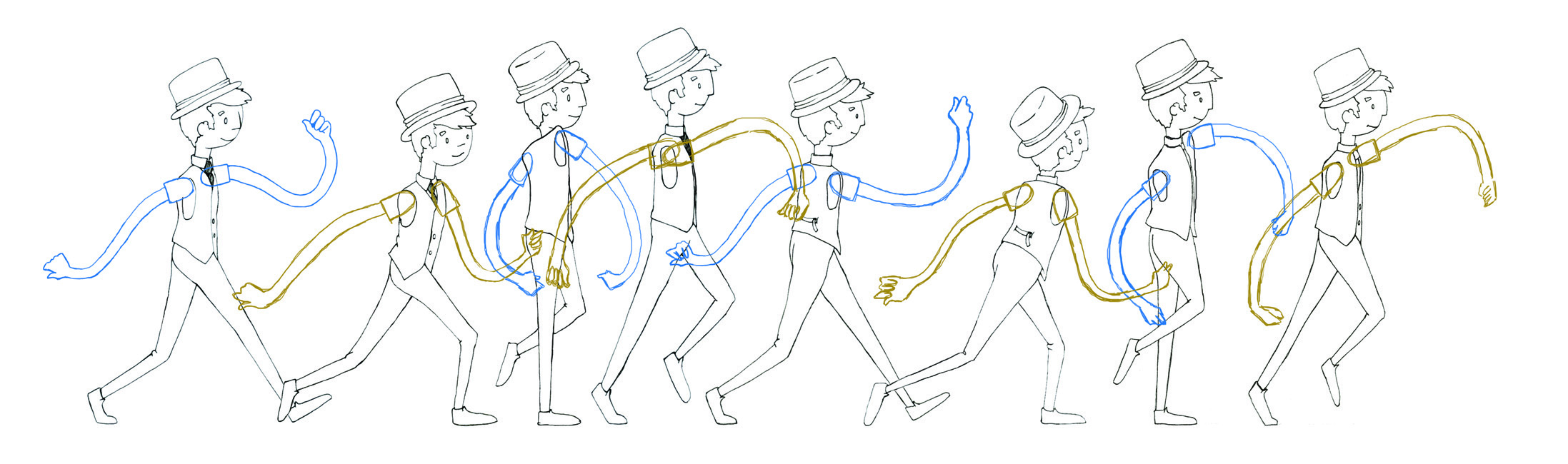 Walk Cycle by Josh Malchuk at Coroflot.com