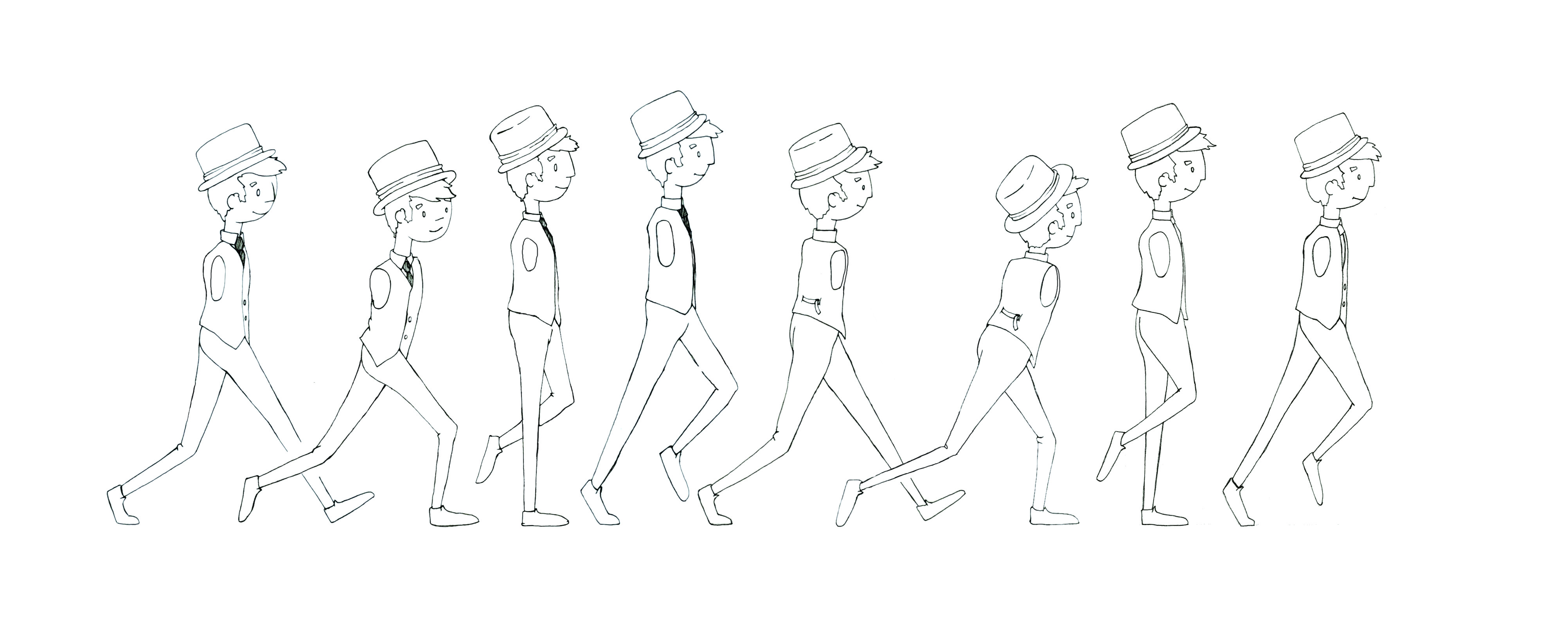 Walk Cycle by Josh Malchuk at Coroflot.com