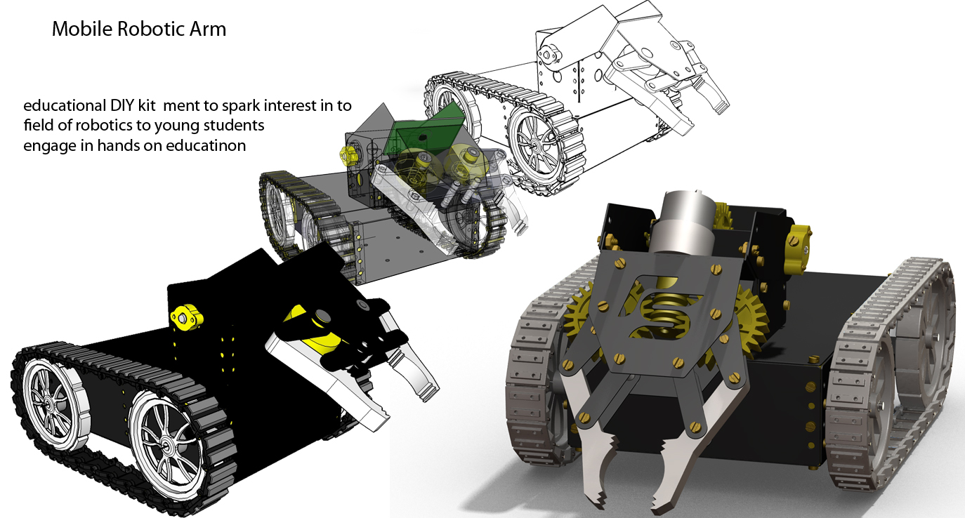 mobile robotic arm by Fahad Azad at Coroflot.com