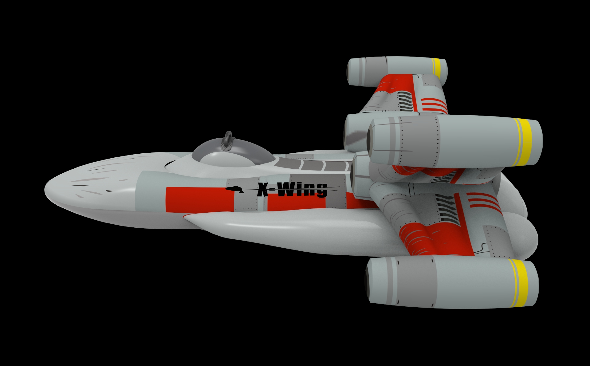 Star Wars X-wing fighter inflatable ride on by Camilo Parra Palacio at ...
