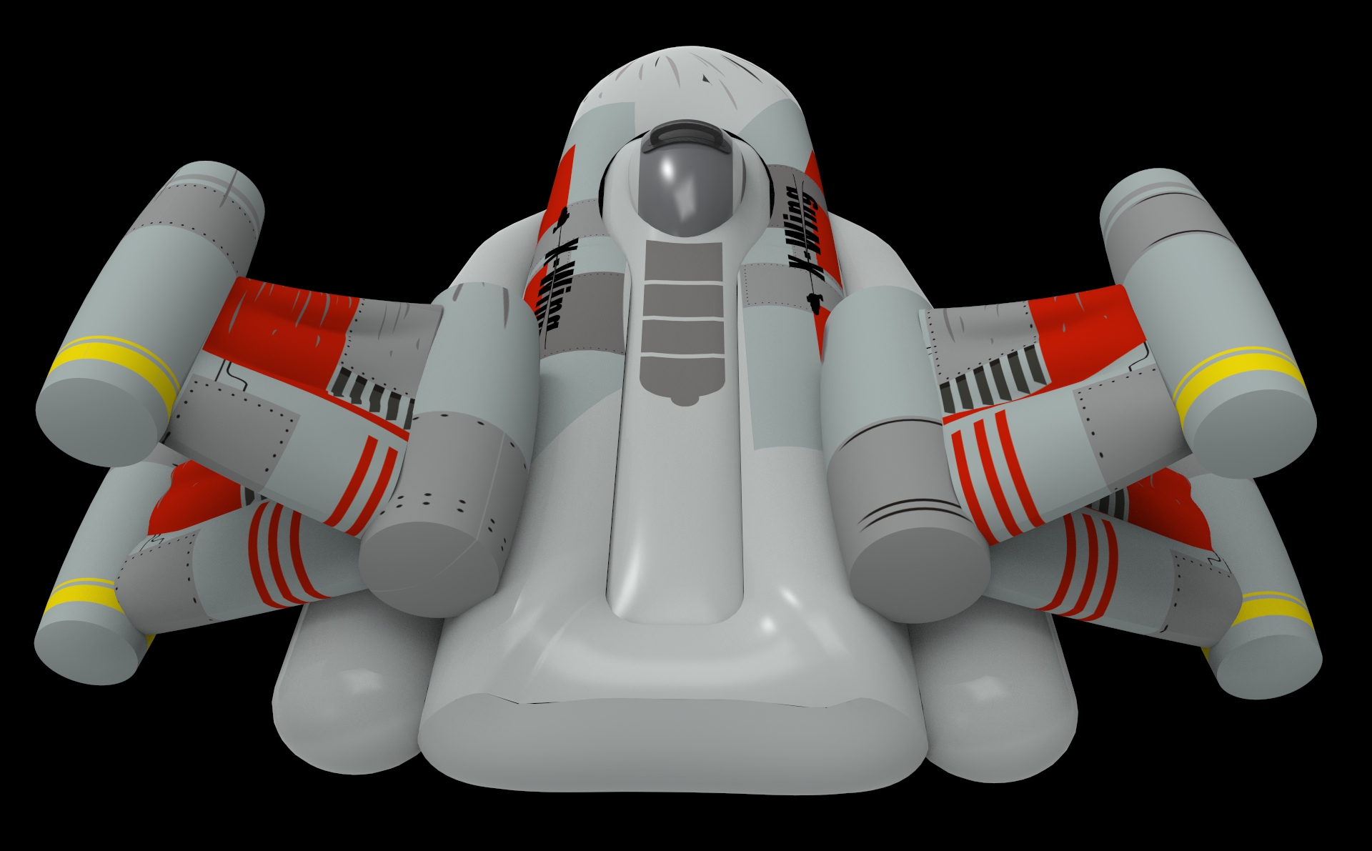 Star Wars X-wing fighter inflatable ride on by Camilo Parra Palacio at ...