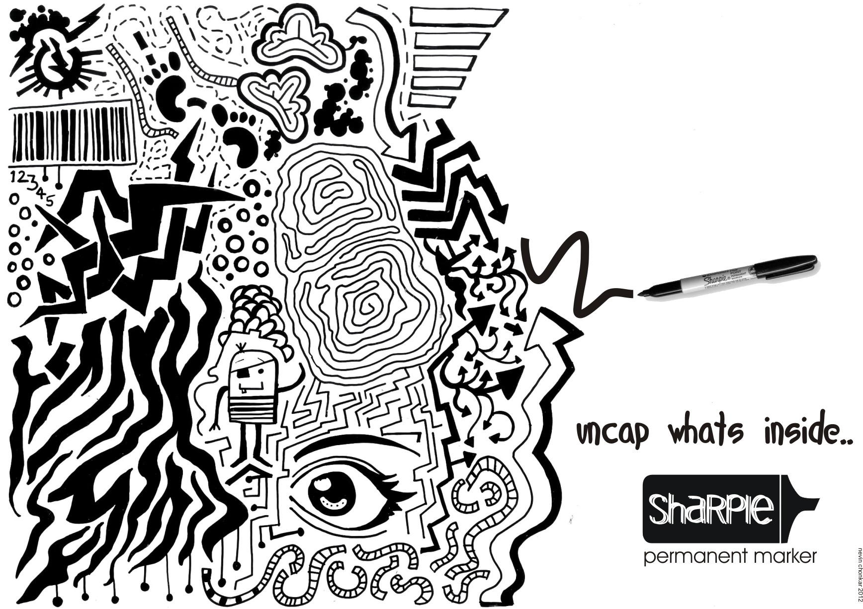 Ad Campaign for A Permanent Marker company (Sharpie) by Nevin Chonkar ...