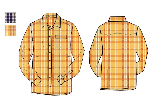 Plaids Shirts, Technical Drawing, illustrator by Shirin Vand at ...