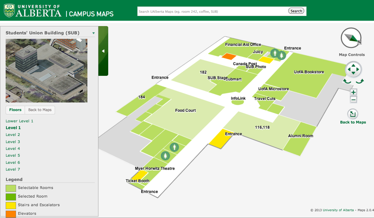 University of Alberta Interior Maps by Laila Steen at Coroflot.com
