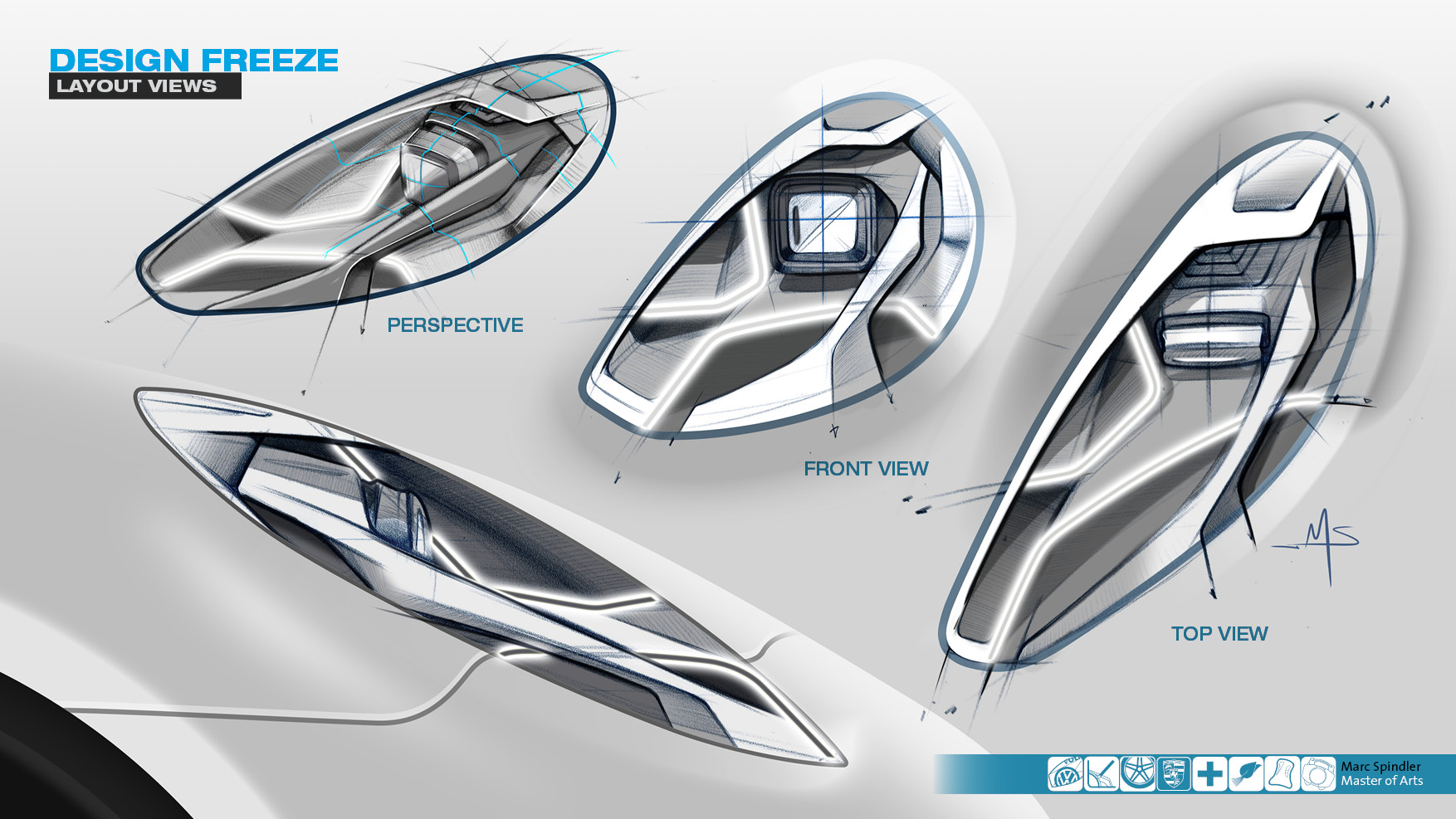 Automotive Exterior - Porsche Headlight Concept by Marc Spindler at ...