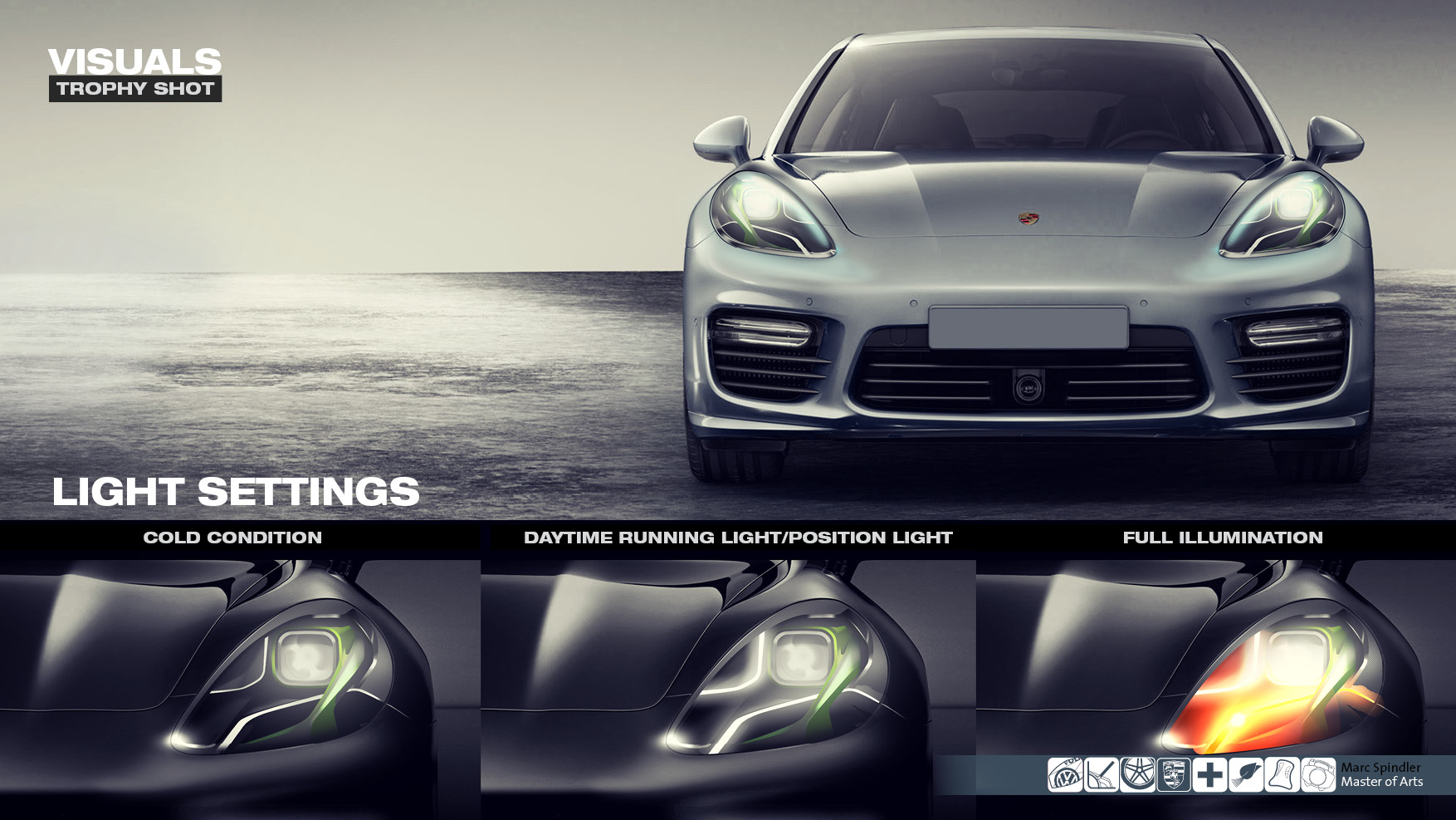 Automotive Exterior - Porsche Headlight Concept by Marc Spindler at ...