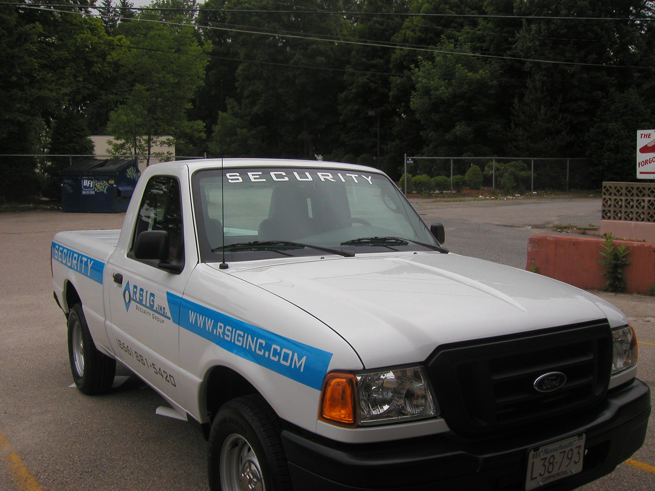 RSIG Security Vehicle Lettering by Max Lavelle at Coroflot.com