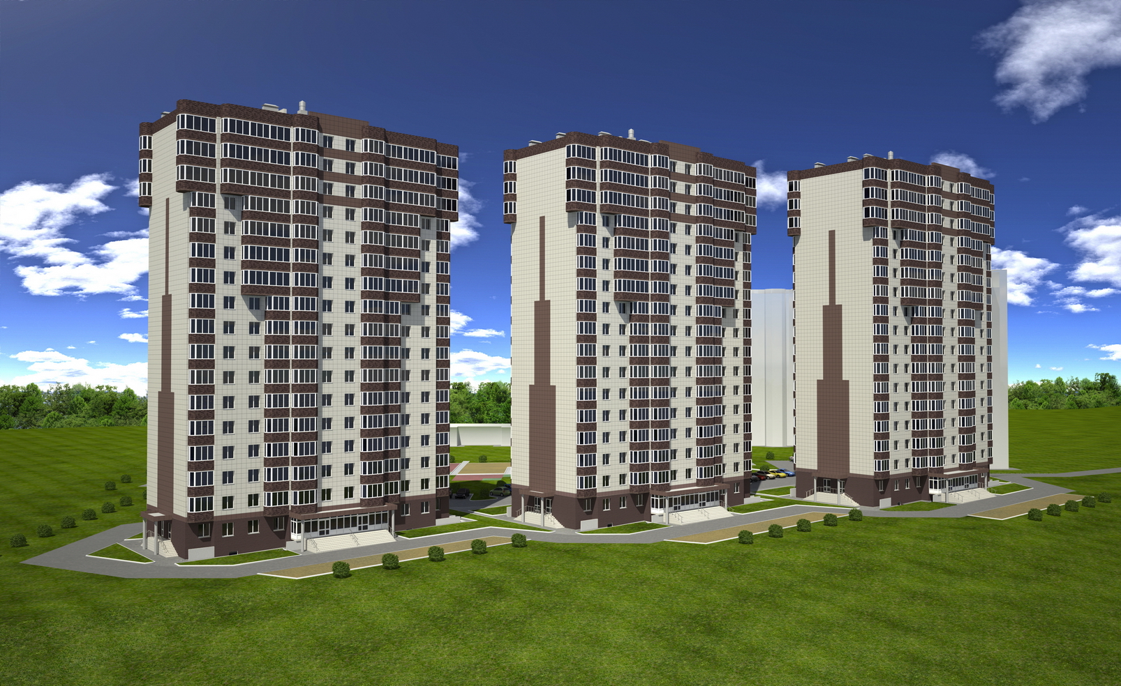 Multi-storey apartment building by Oleg Prihodko at Coroflot.com