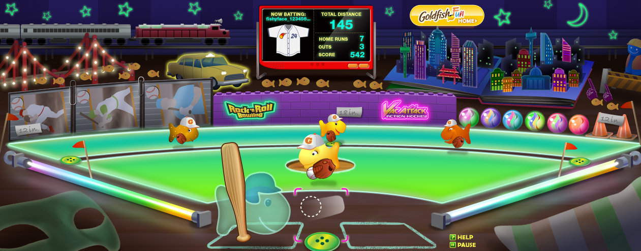 Goldfish Super Slugger Baseball Game Visual Design by Lu-An Young at ...