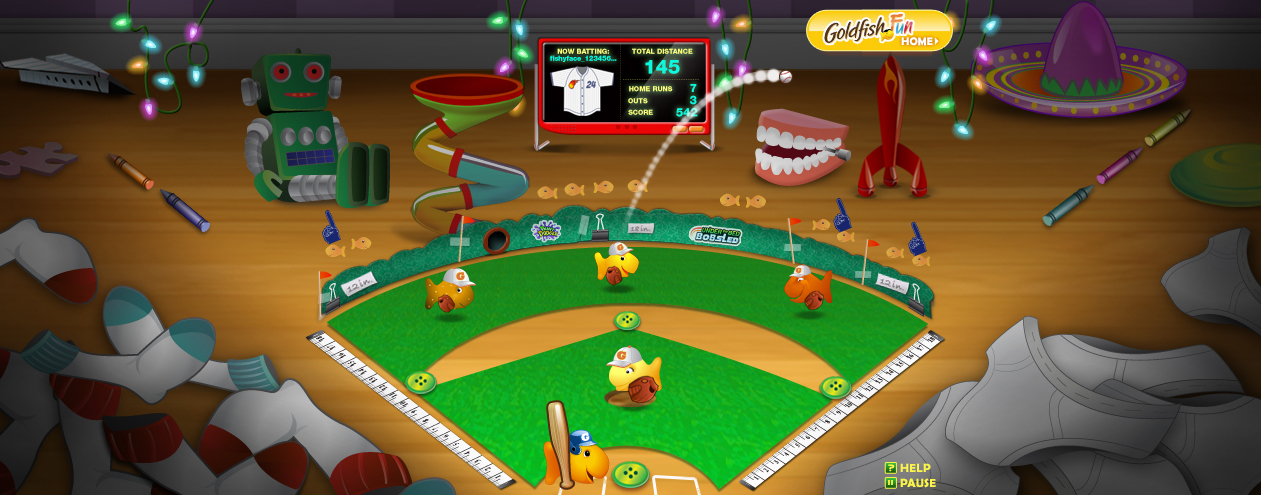 Goldfish Super Slugger Baseball Game Visual Design by Lu-An Young at ...