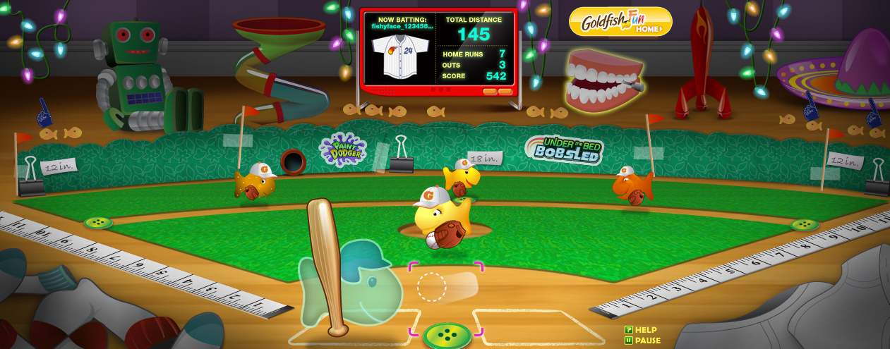 Goldfish Super Slugger Baseball Game Visual Design by Lu-An Young at ...