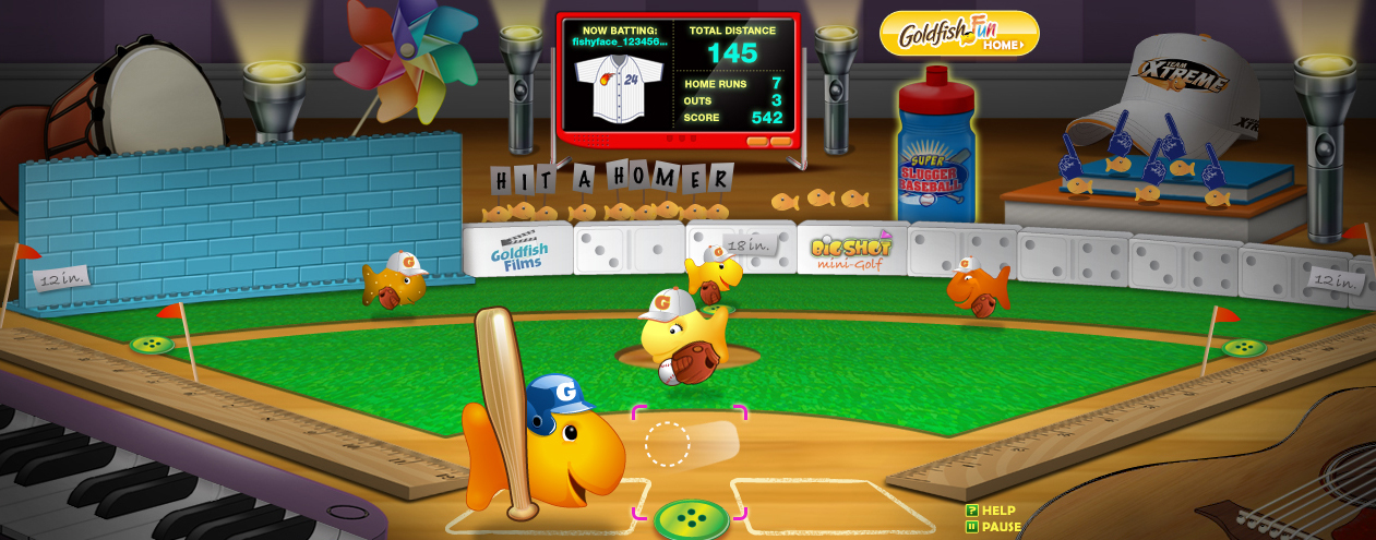 Goldfish Super Slugger Baseball Game Visual Design by Lu-An Young at ...