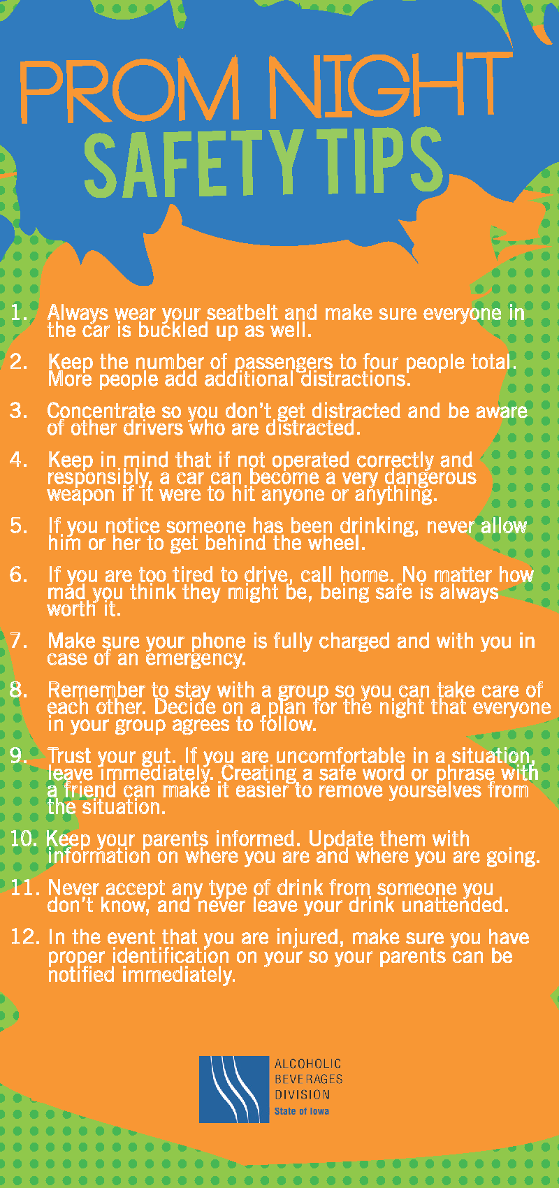 Prom Night Safety Tips by Rachel Krier at Coroflot.com