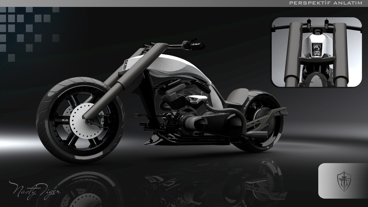 New Generation Modern Chopper Motorbike by Olcay Tuncay Karabulut at ...
