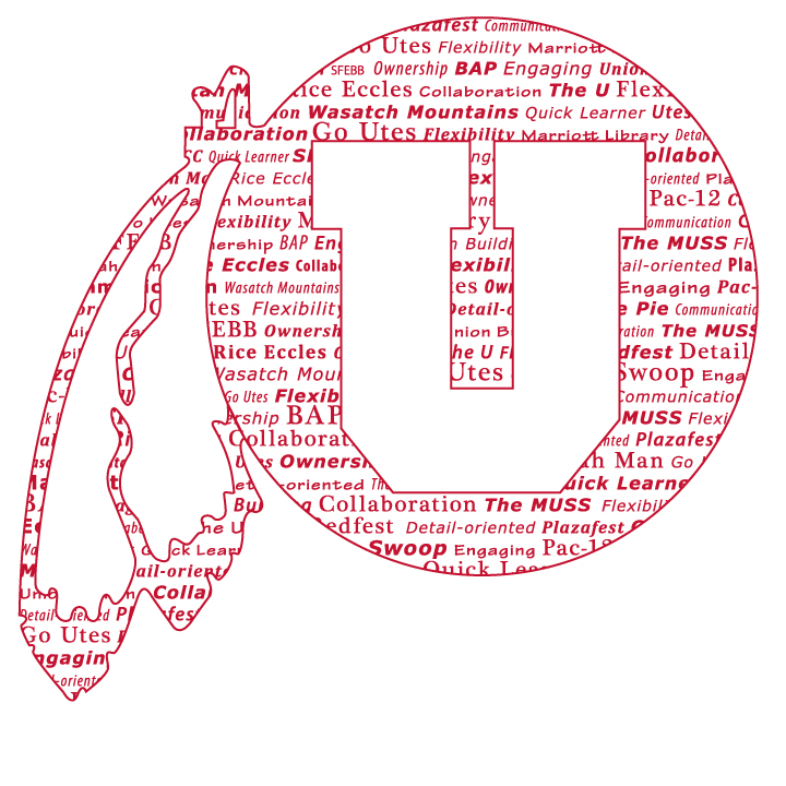 University of Utah Typography T-Shirt Design by Amy Fazan at Coroflot.com