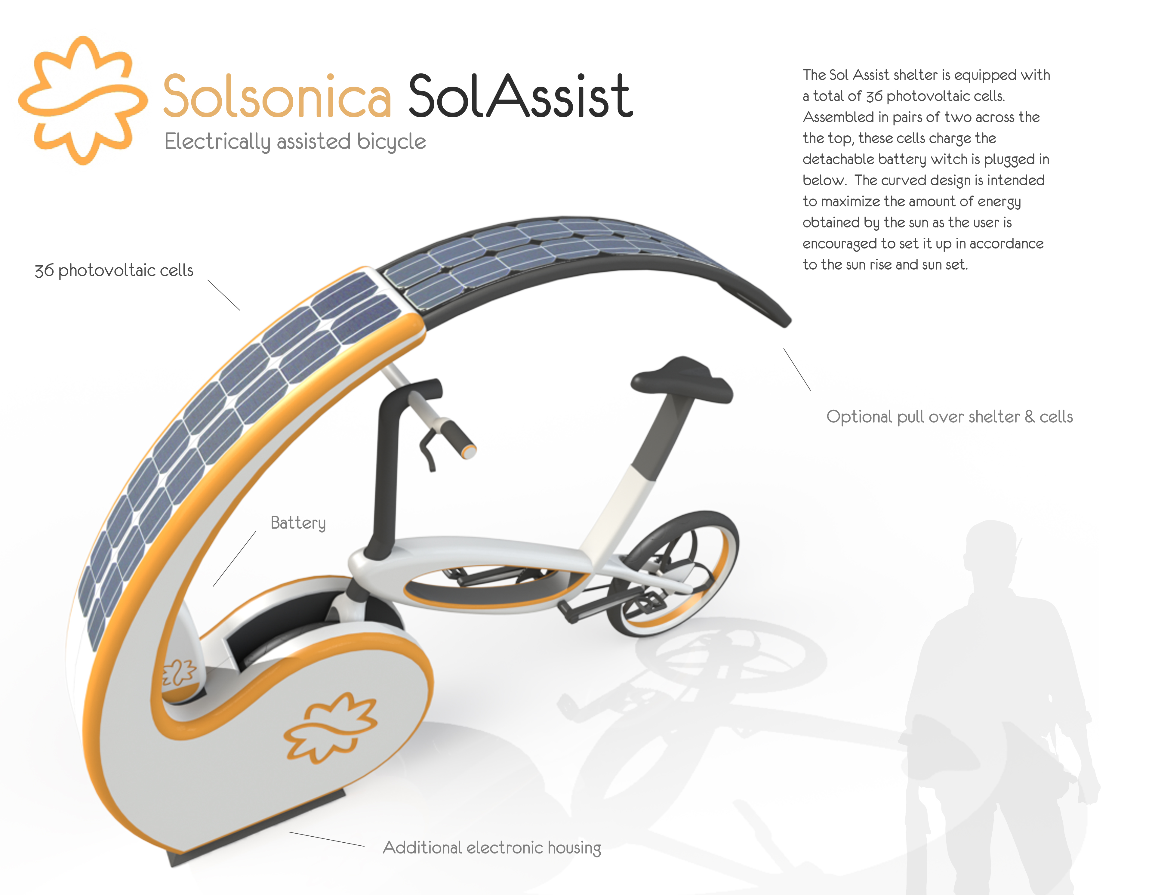 Electrically assisted urban bicycle by Andrew Parsons at Coroflot.com