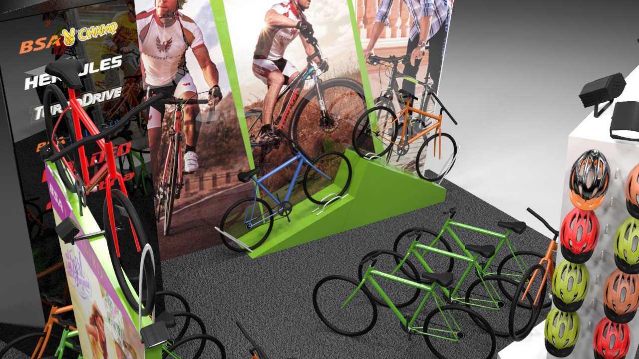 Exhibition Design (TI Cycles) by Akash Mittal at Coroflot.com