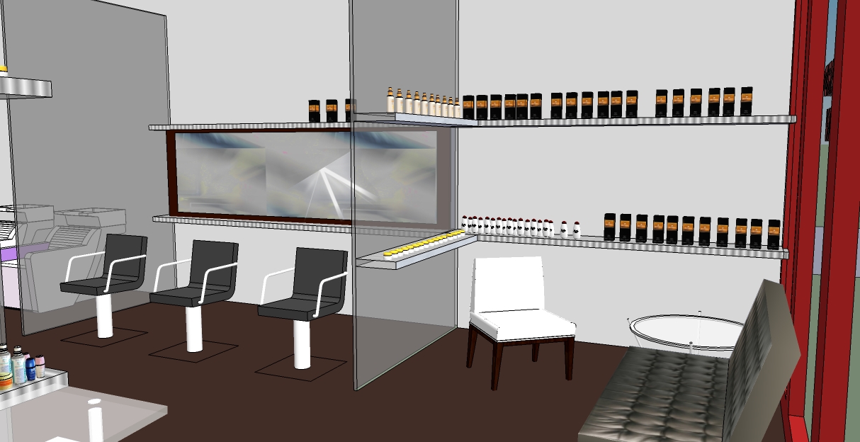 Hair Salon Concept - 3D Rendering & Sketches by Arista Chase at ...