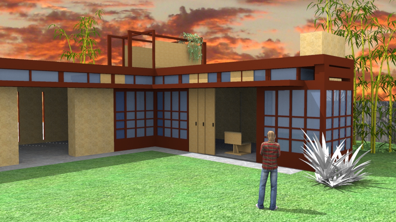 Schindler House: SketchUp by Ryan Mathews at Coroflot.com